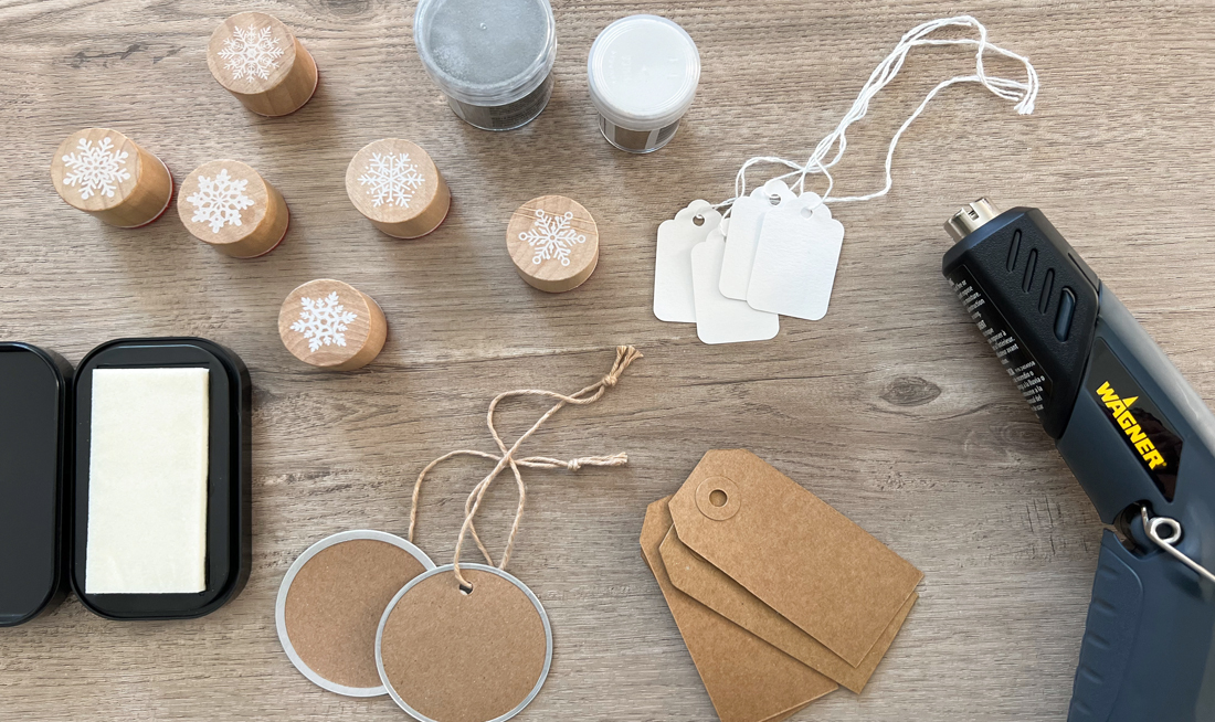 Heat Embossed Gift Tags - Wagner SprayTech