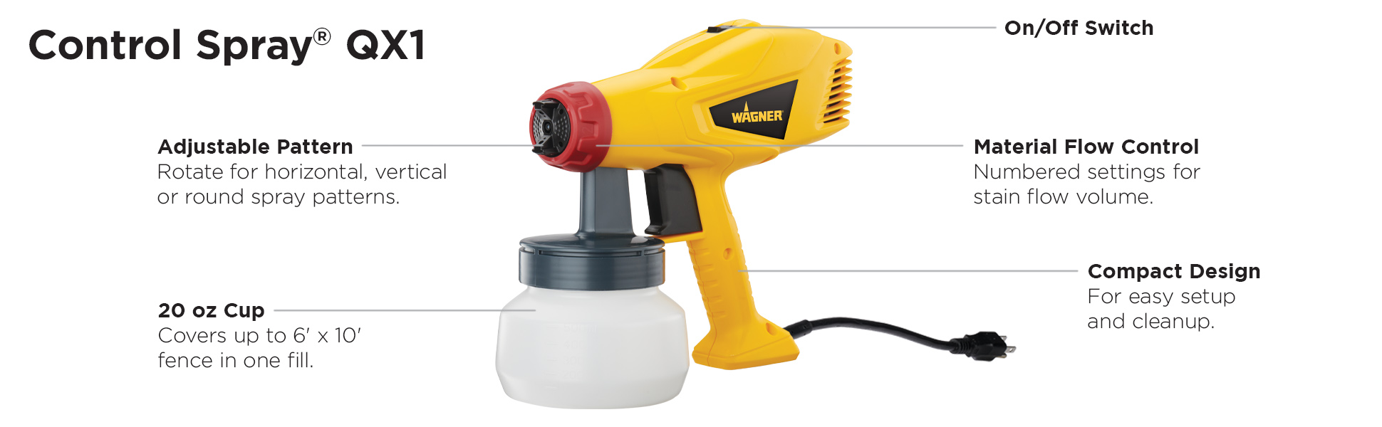 Control Spray QX1 Sprayer for Spraying Wood Stain | Wagner