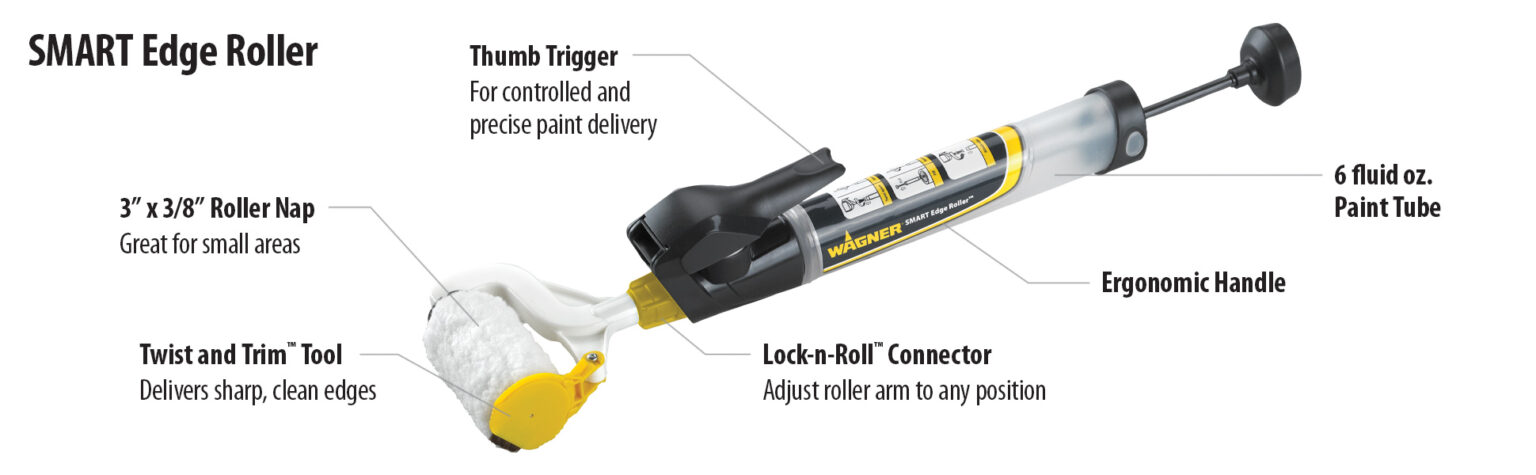 Wagner SMART Edge Roller | Paint Edger Tool for Corners