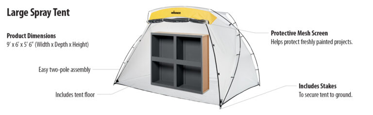 Large Portable Spray Booth / Tent for Painting & Staining | Wagner