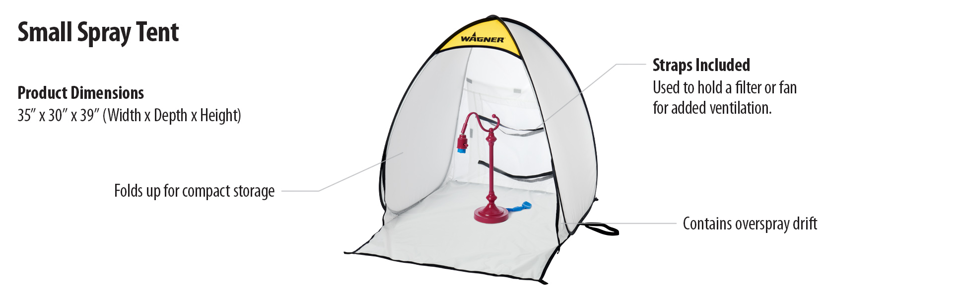 Small Paint Spray Tent for Craft Projects | Wagner
